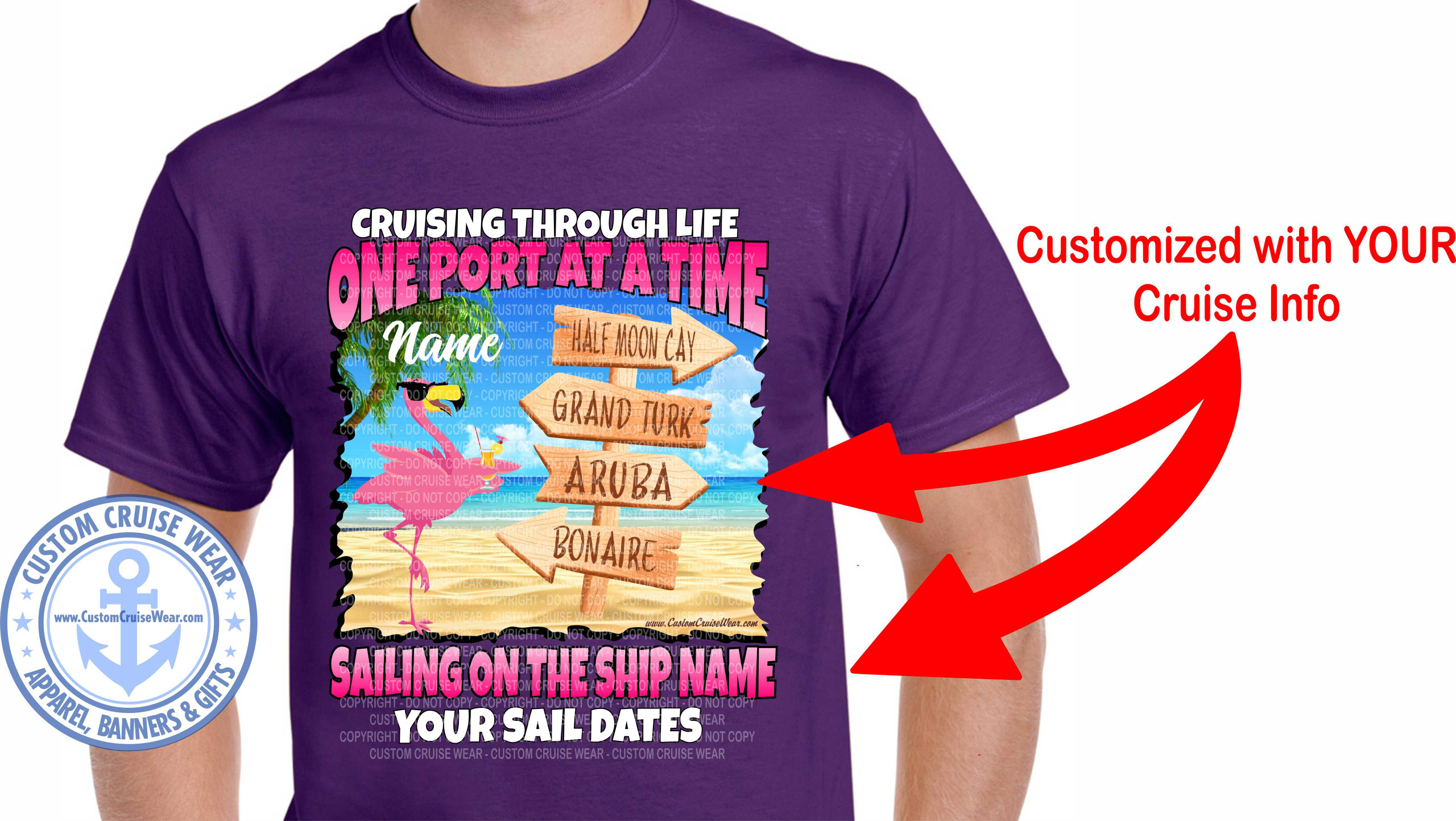 Cruising Through Life Characters Sitting On Beach DOOR SIGN - Custom ...