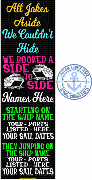 Cabin Door Banners, Signs & More - Banners - Page 1 - Custom Cruise Wear