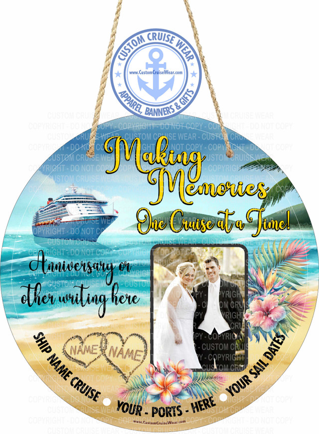 Cabin Door Banners, Signs & More - Page 1 - Custom Cruise Wear