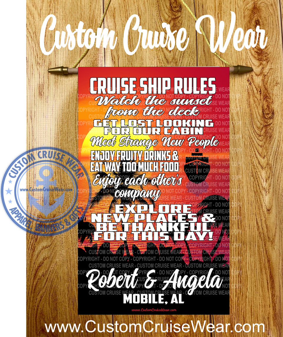 Cabin Door Gear - Flags - Custom Cruise Wear