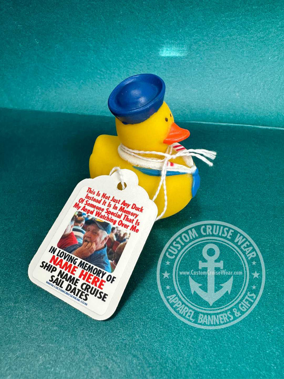 Set of Cruising Duck Tags - In Loving Memory With Photo - Custom Cruise ...