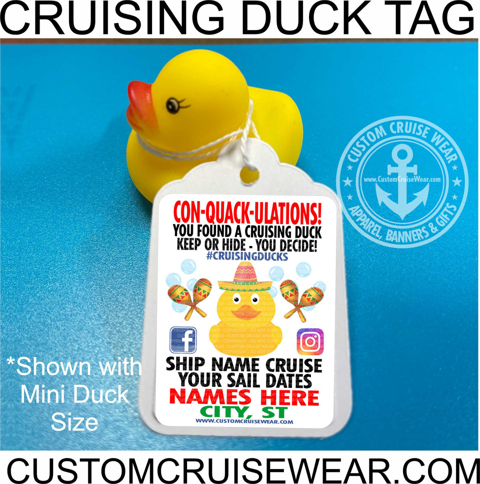 Cruising Duck Tags - MEXICAN DUCK - Custom Cruise Wear