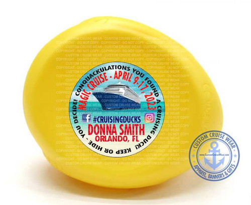 Set of Cruising Duck Ship At Sea STICKERS - Custom Cruise Wear