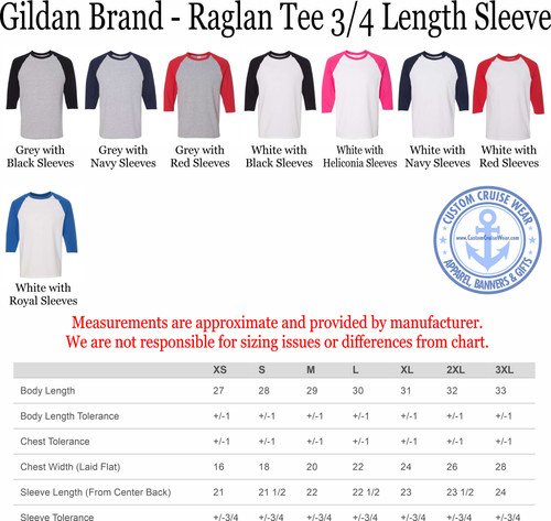 Gildan Ragland Tee - Custom Cruise Wear