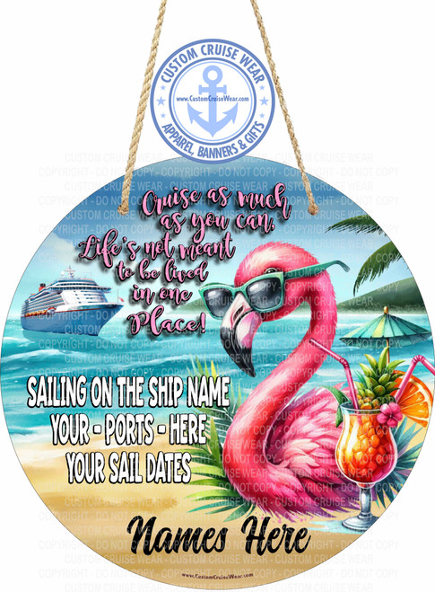 Cruise As Much As You Can Flamingo on Beach with Cruise Info - Round ...