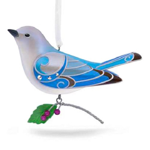 2017 Beauty of Birds - Lady Mountain Bluebird Ornament - Ornament Shop