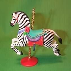 1989 Carousel Zebra Christmas Ornament | The Ornament Shop