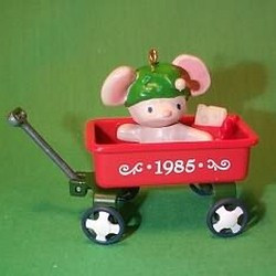 1985 Mouse Wagon Christmas Ornament | The Ornament Shop