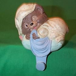 1986 Sleepy Bear - Stocking Hanger| The Ornament Shop