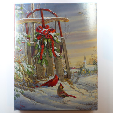 Winter Red Birds - 500 Pieces - Puzzle - Springbok Puzzle | Ornament Shop