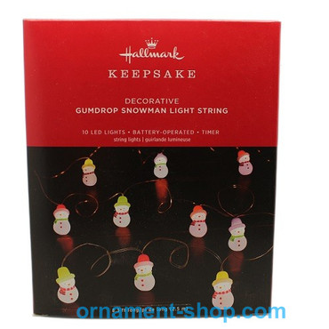 2023 Gumdrop Snowman Light String Hallmark Ornament | The Ornament Shop