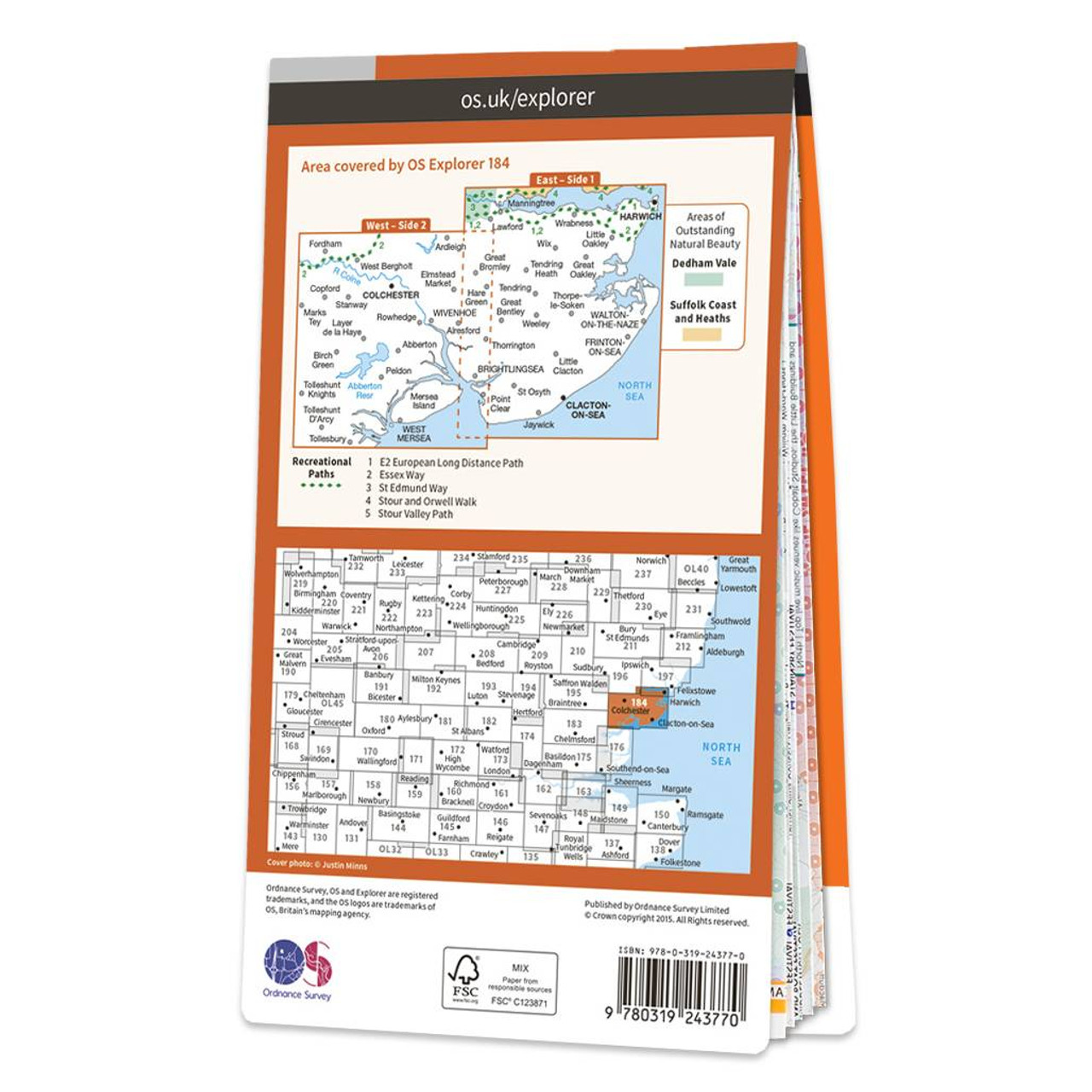OS Map Of Southend on Sea Basildon Explorer 175 Map Ordnance os-map-of-southend-on-sea-basildon-explorer-175-map-ordnance