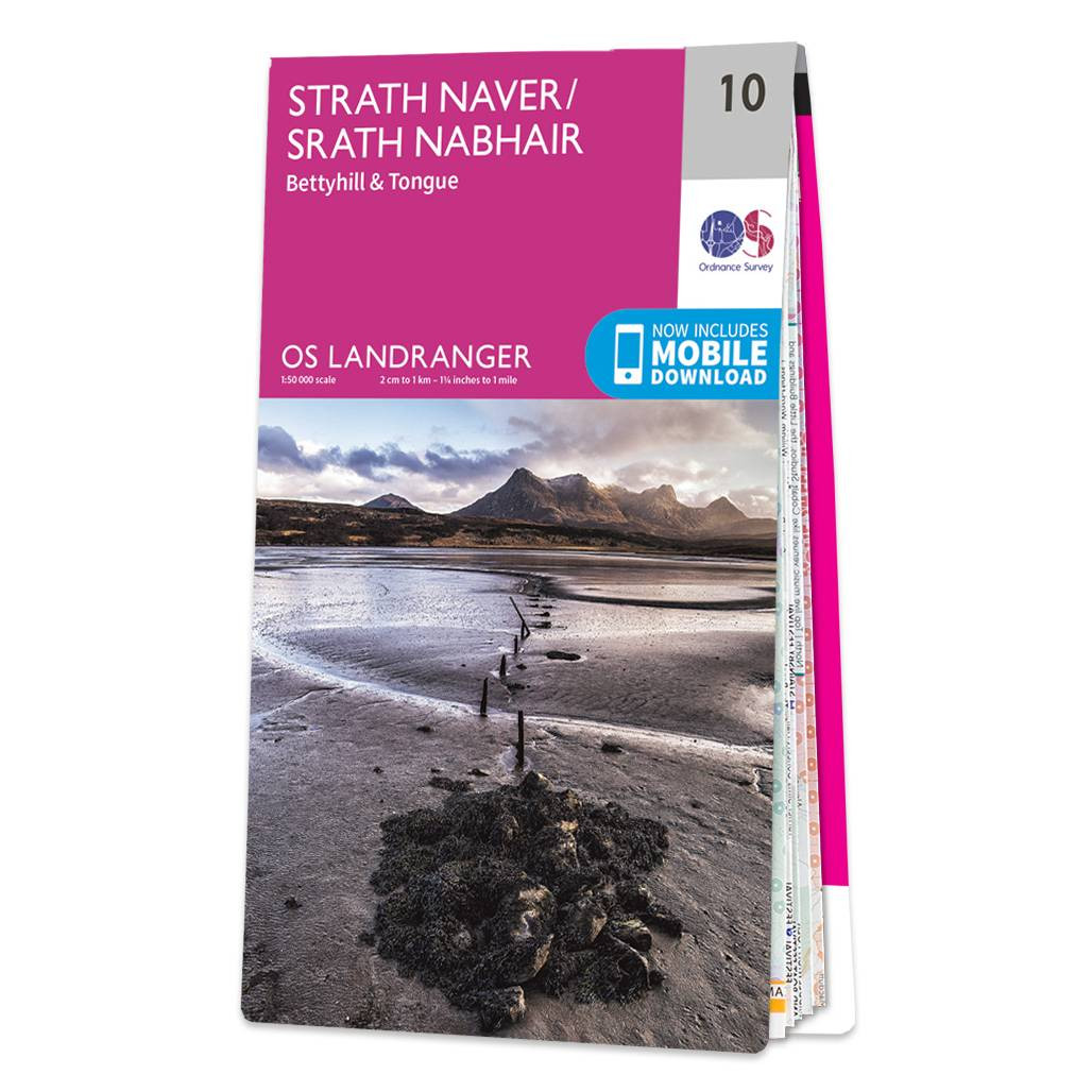 OS Map of Strath Naver & Loch Loyal | Explorer 448 Map | Ordnance ...