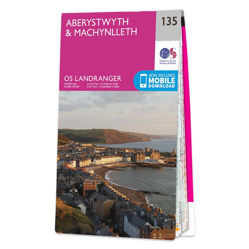 OS Map of Aberystwyth & Cwm Rheidol | Explorer 213 Map | Ordnance ...