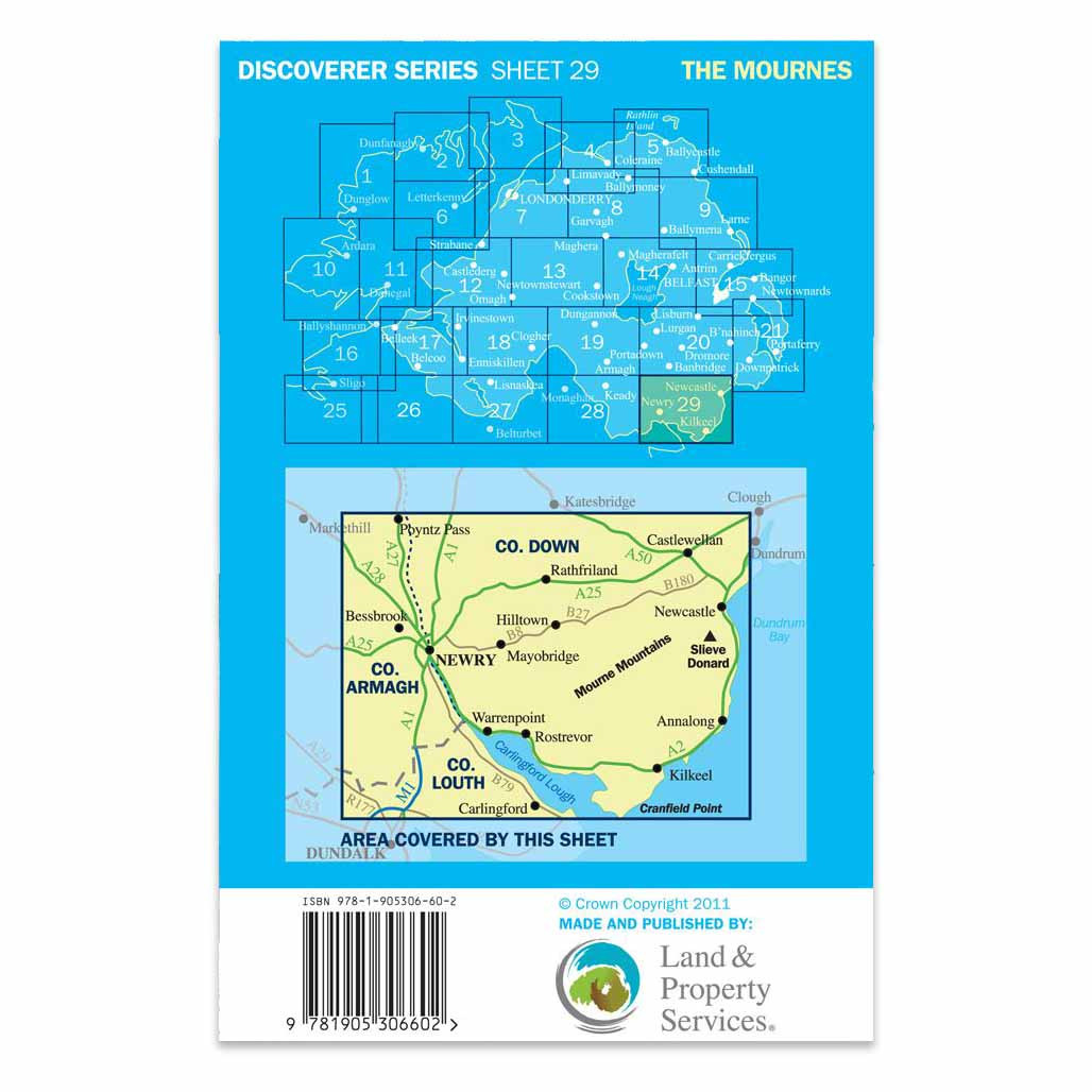 OSNI Activity Map of the Mournes | Ordnance Survey Shop