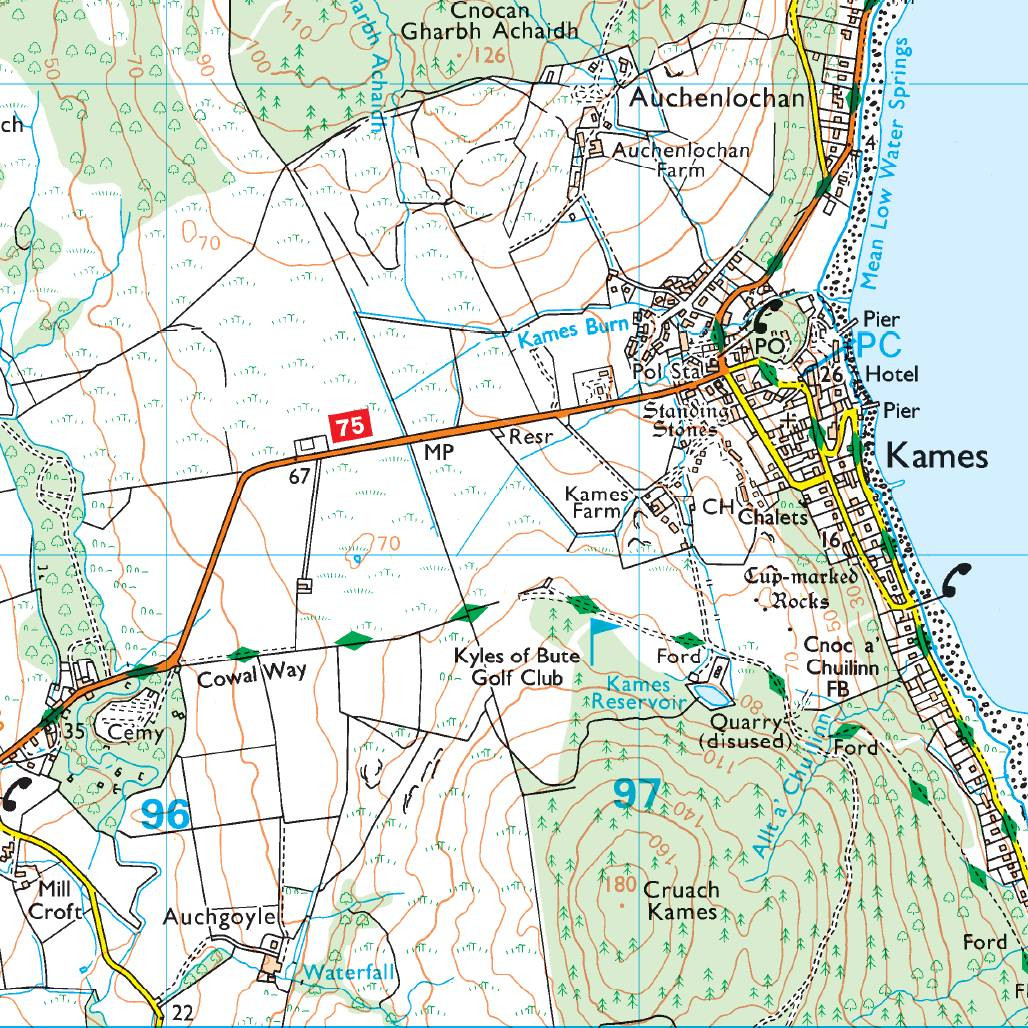 OS Map of Cowal West & Isle of Bute | Explorer 362 Map | Ordnance ...