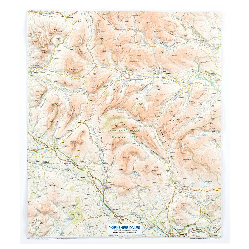 OS Map of Yorkshire Dales - Southern & Western Area | Explorer OL2 Map ...