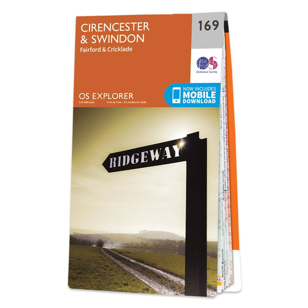 OS Map of Cheltenham & Cirencester | Landranger 163 Map | Ordnance ...