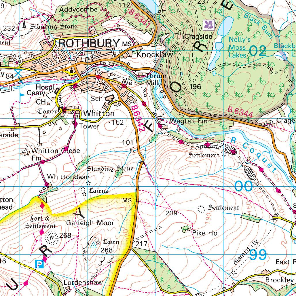 OS Map of Alnwick & Morpeth | Landranger 81 Map | Ordnance Survey Shop