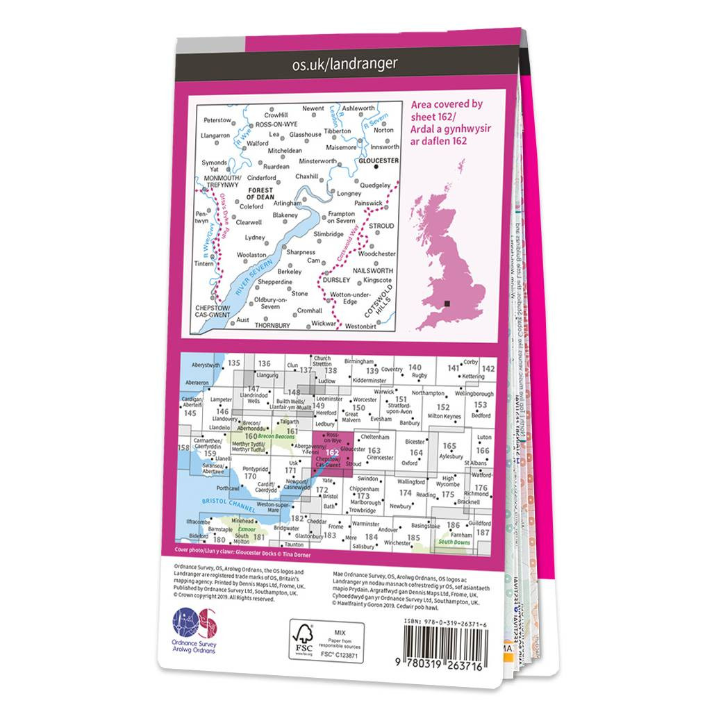 OS Map of Wye Valley & Forest of Dean | Explorer OL14 Map | Ordnance ...