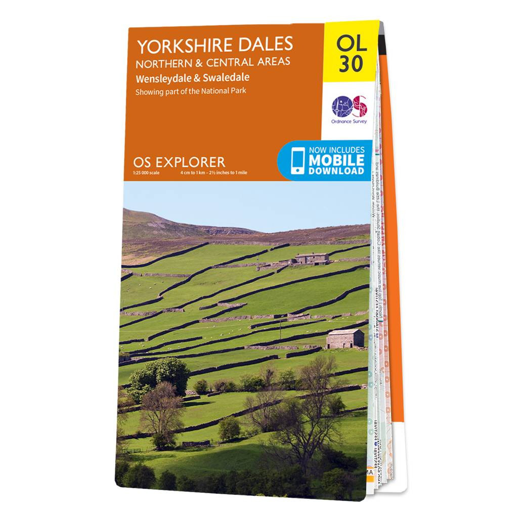 OS Map of Yorkshire Dales - Southern & Western Area | Explorer OL2 ...