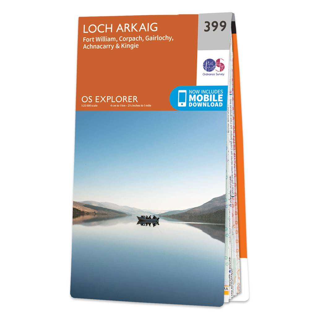 OS Map of Ben Alder, Loch Ericht & Loch Laggan | Explorer OL50 Map ...