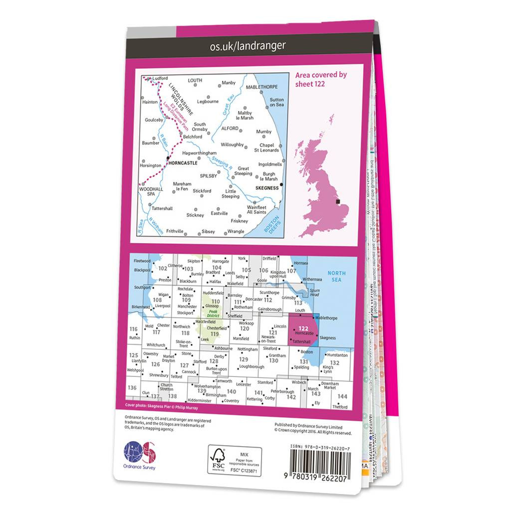 OS Map of Skegness, Alford & Spilsby | Explorer 274 Map | Ordnance ...