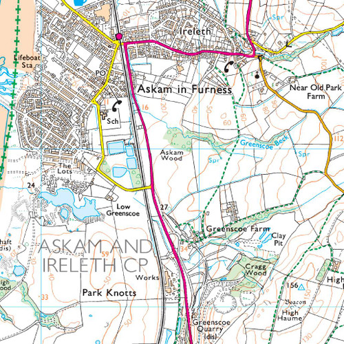 OS Map of The Lake District: South-western area | Explorer OL6 Map ...