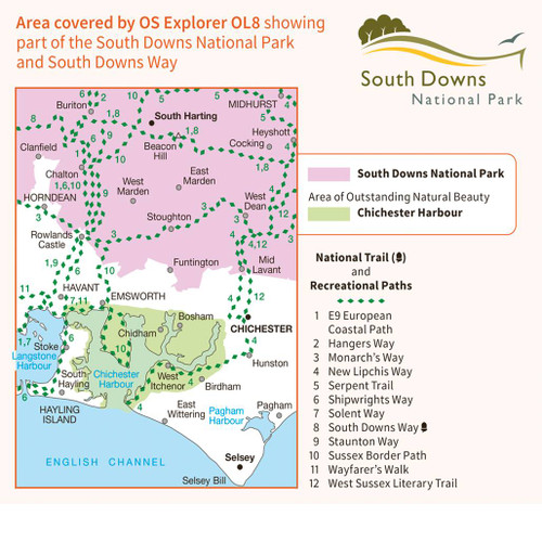OS Map of Chichester | Explorer OL8 Map | Ordnance Survey Shop