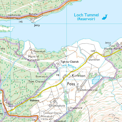 OS Map of Pitlochry & Loch Tummel | Explorer OL49 Map | Ordnance Survey ...