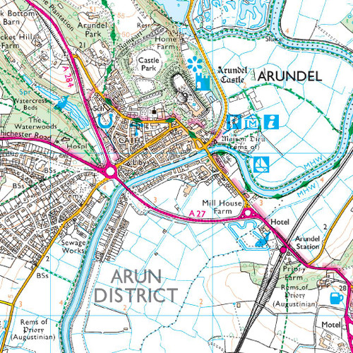 OS Map of Arundel & Pulborough | Explorer OL10 Map | Ordnance Survey Shop