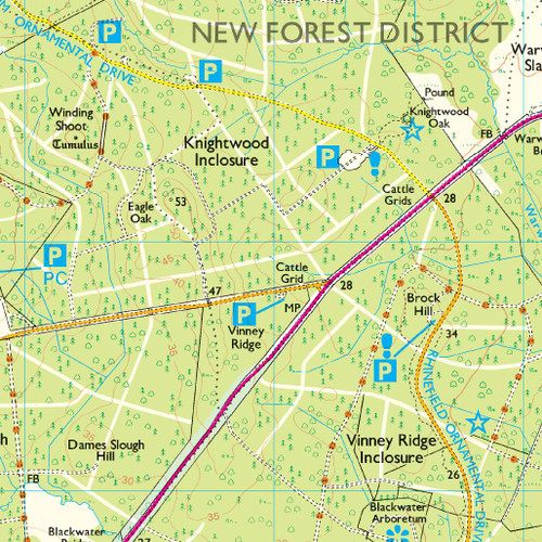OS Map of New Forest | Explorer OL22 Map | Ordnance Survey Shop
