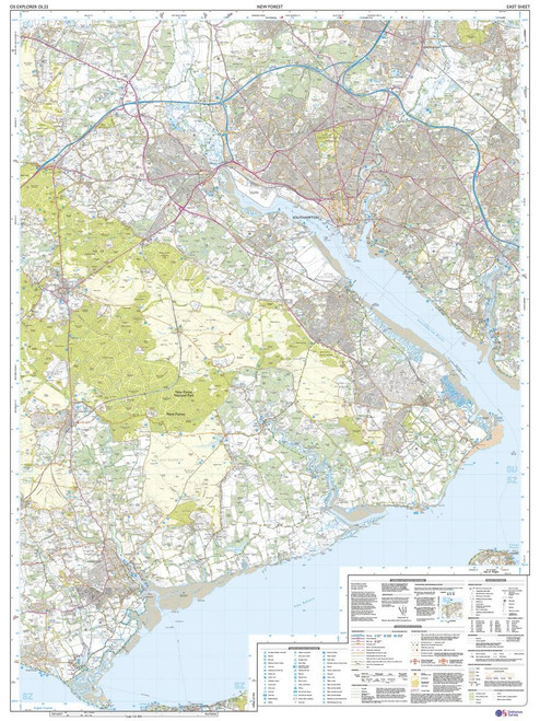 OS Map of New Forest | Explorer OL22 Map | Ordnance Survey Shop