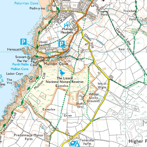 OS Map of The Lizard | Explorer 103 Map | Ordnance Survey Shop