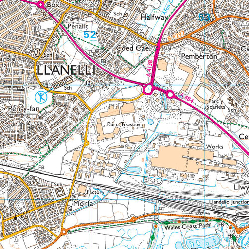 OS Map of Gower | Explorer 164 Map | Ordnance Survey Shop