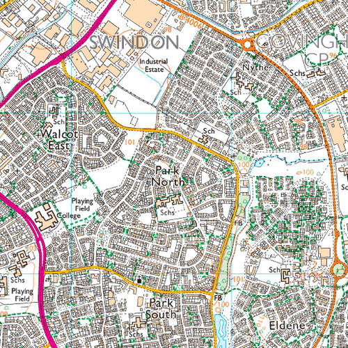 OS Map of Cirencester & Swindon | Explorer 169 Map | Ordnance Survey Shop