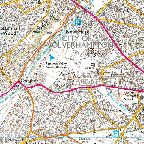 OS Map of Wolverhampton & Dudley | Explorer 219 Map | Ordnance Survey Shop