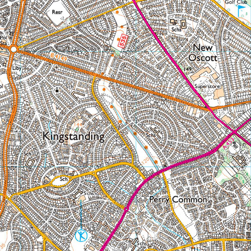 OS Map of Birmingham | Explorer 220 Map | Ordnance Survey Shop