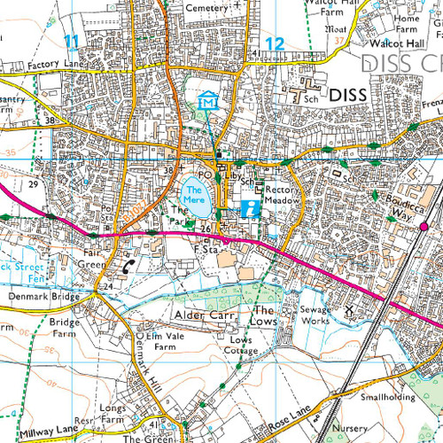 OS Map of Diss & Harleston | Explorer 230 Map | Ordnance Survey Shop