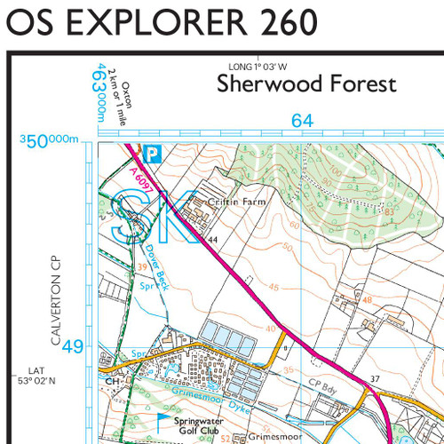 OS Map of Nottingham | Explorer 260 Map | Ordnance Survey Shop