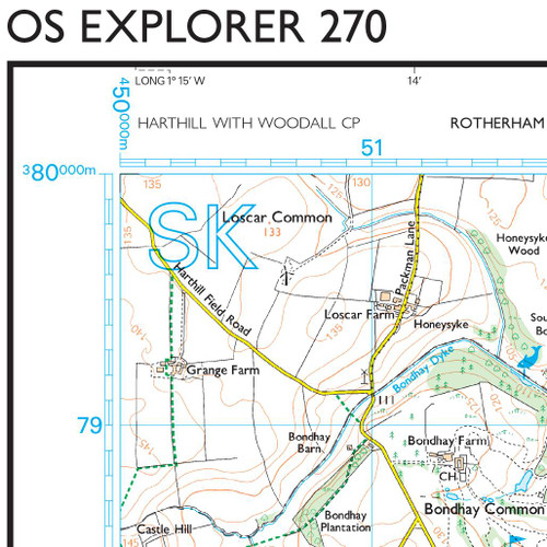 OS Map of Sherwood Forest | Explorer 270 Map | Ordnance Survey Shop
