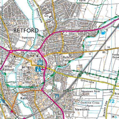 OS Map of Newark-on-Trent | Explorer 271 Map | Ordnance Survey Shop