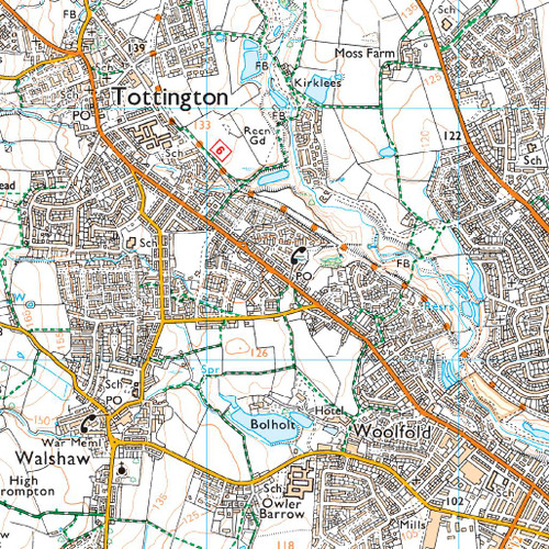 OS Map of Manchester & Salford | Explorer 277 Map | Ordnance Survey Shop