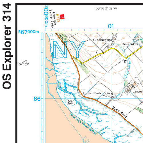 OS Map of Solway Firth | Explorer 314 Map | Ordnance Survey Shop