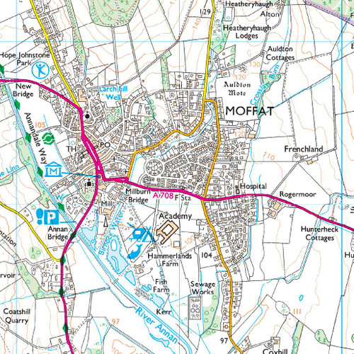 OS Map of Moffat & St Mary's Loch | Explorer 330 Map | Ordnance Survey Shop