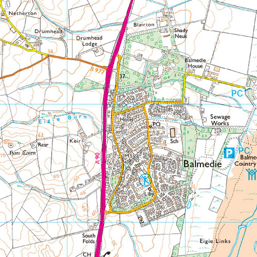 OS Map of Ellon & Inverurie | Explorer 421 Map | Ordnance Survey Shop