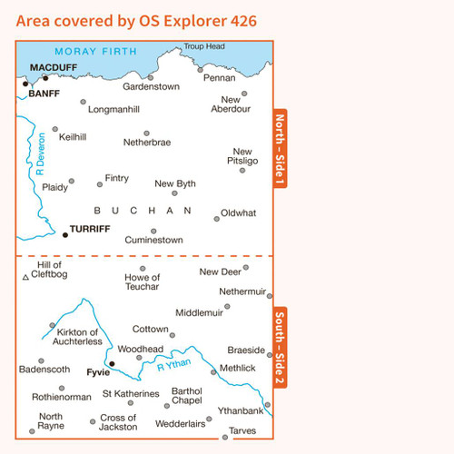 OS Map of Banff, Macduff & Turriff | Explorer 426 Map | Ordnance Survey ...