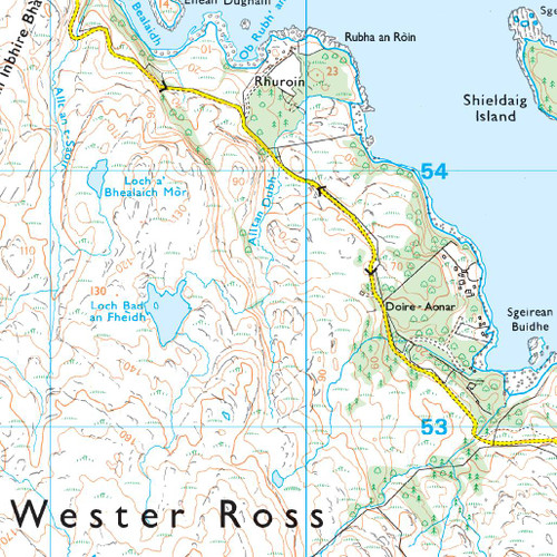OS Map of Kyle of Lochalsh, Plockton & Applecross | Explorer 428 Map ...