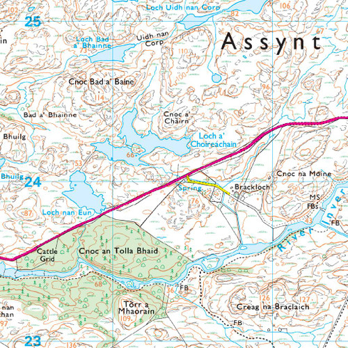 OS Map of Assynt & Lochinver | Explorer 442 Map | Ordnance Survey Shop