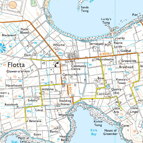 OS Map of Orkney - Hoy, South Walls & Flotta | Explorer 462 Map ...